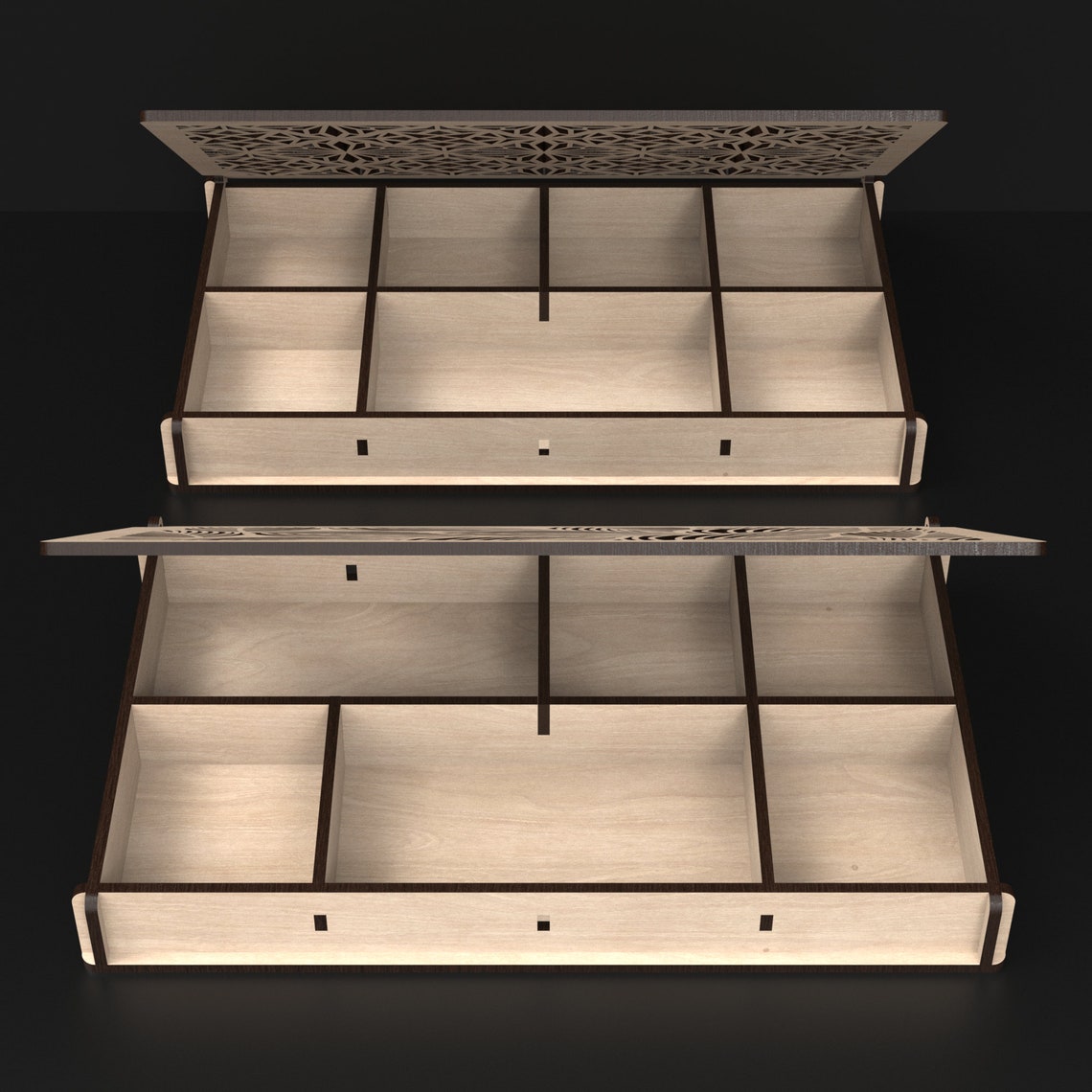Stash Box Svg Laser Cutting Files, Dice Box Laser Cut Files, Memory Box ...