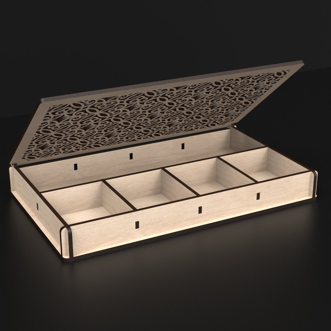 Stash Box Svg Laser Cutting Files, Dice Box Laser Cut Files, Memory Box ...