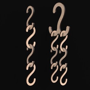 53 Versatile S Hook Wall Hook SVG Laser Cutting Files - Wall Hanging ...