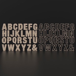 Decorative Wall Letters Alphabet Svg Laser Cut Files, Wooden Letters A ...