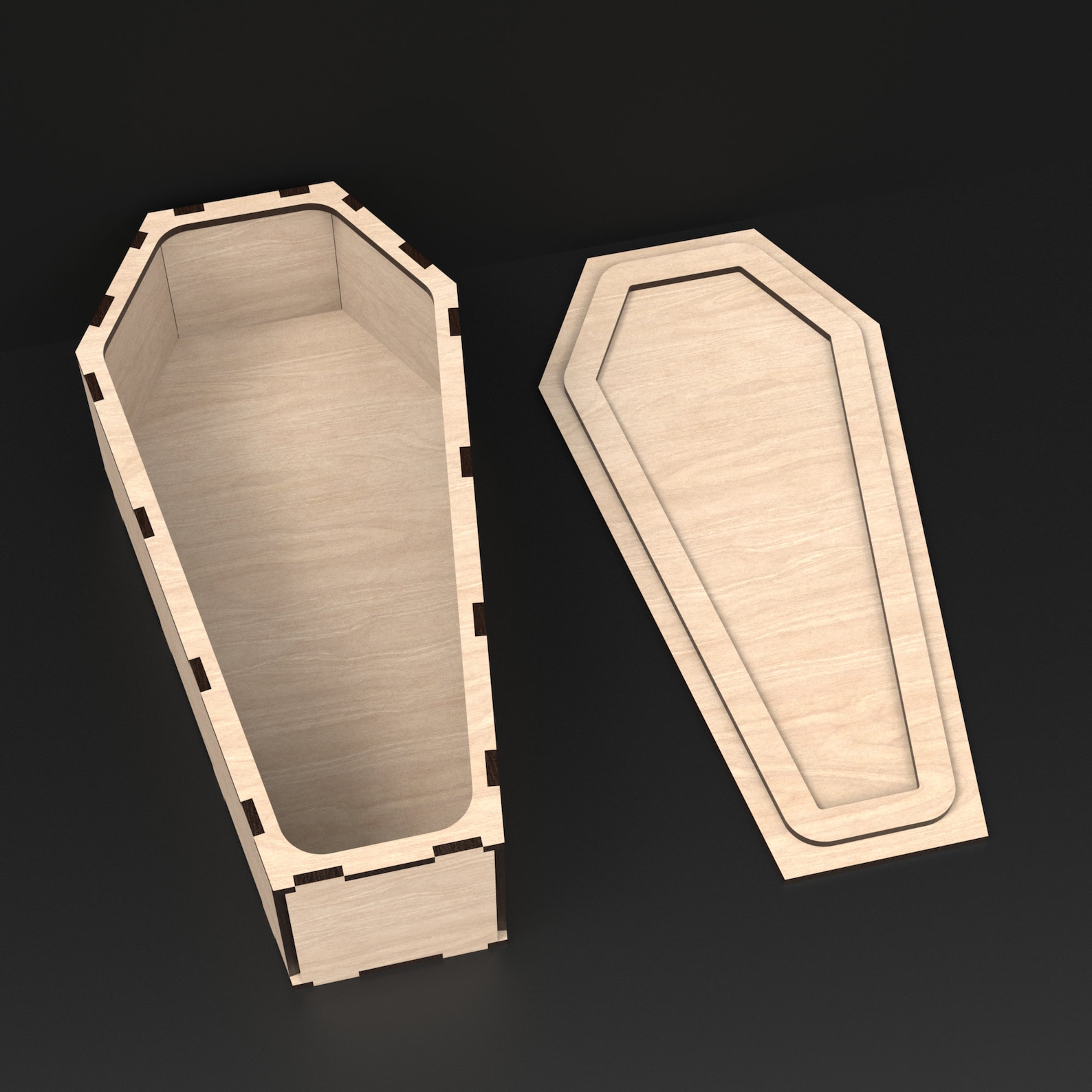 3D Coffin Svg Laser Cut Files Coffin Box Svg Laser Cutting - Etsy UK