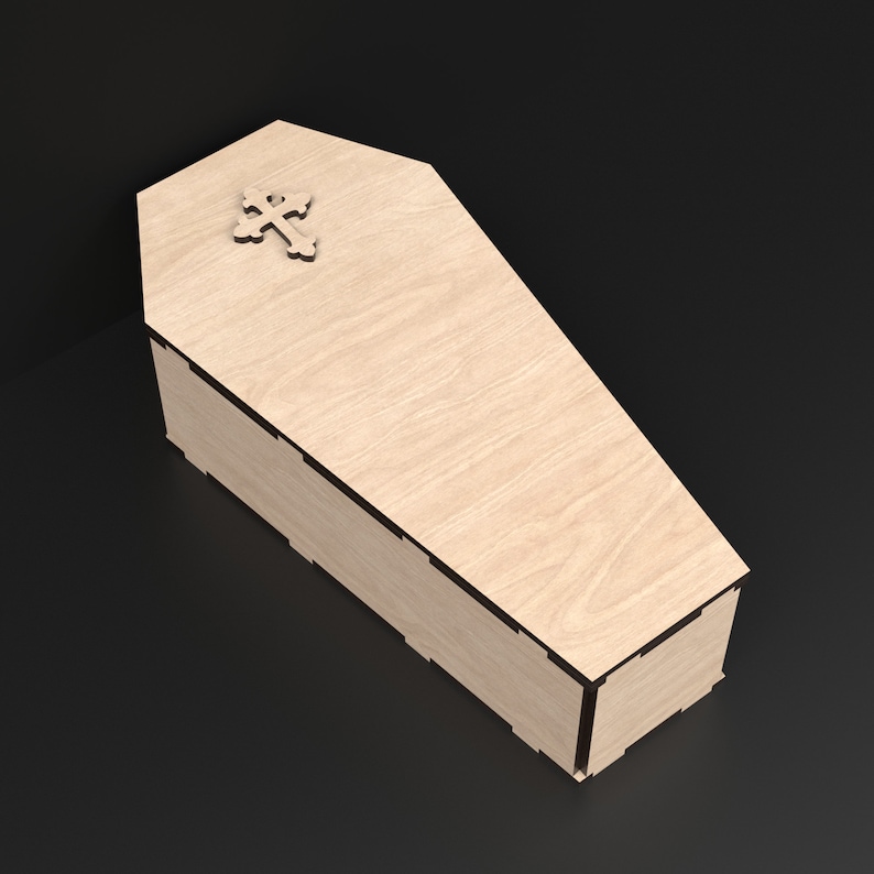 3D Coffin Svg Laser Cut Files Coffin Box Svg Laser Cutting - Etsy UK