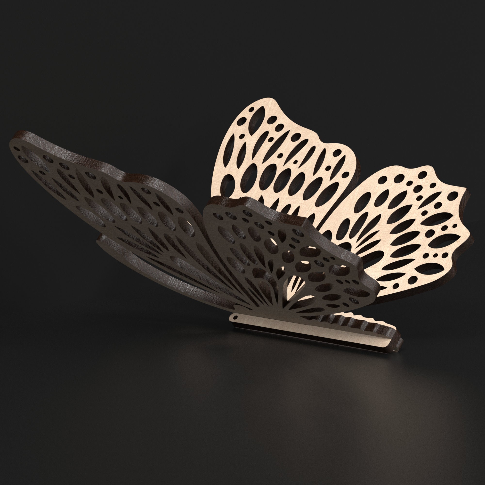 3D Butterfly Svg Laser Cutting Files Wooden Butterfly 3D Svg - Etsy ...
