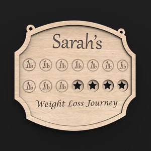 Weight Loss Tracker Svg Laser Cutting Files - Weight Loss Chart Svg ...