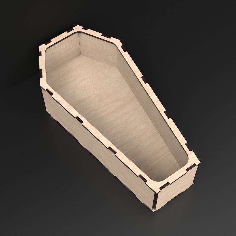3D Coffin Svg Laser Cut Files Coffin Box Svg Laser Cutting - Etsy UK