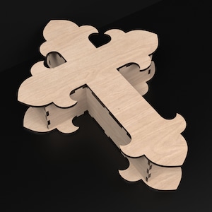 Cross Box Svg Laser Cut Files, Jesus Cross Box Svg Files for Laser ...
