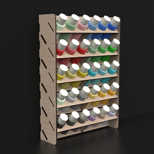 Versatile Craft Paint Storage Rack SVG Laser Cutting Files - Organize ...