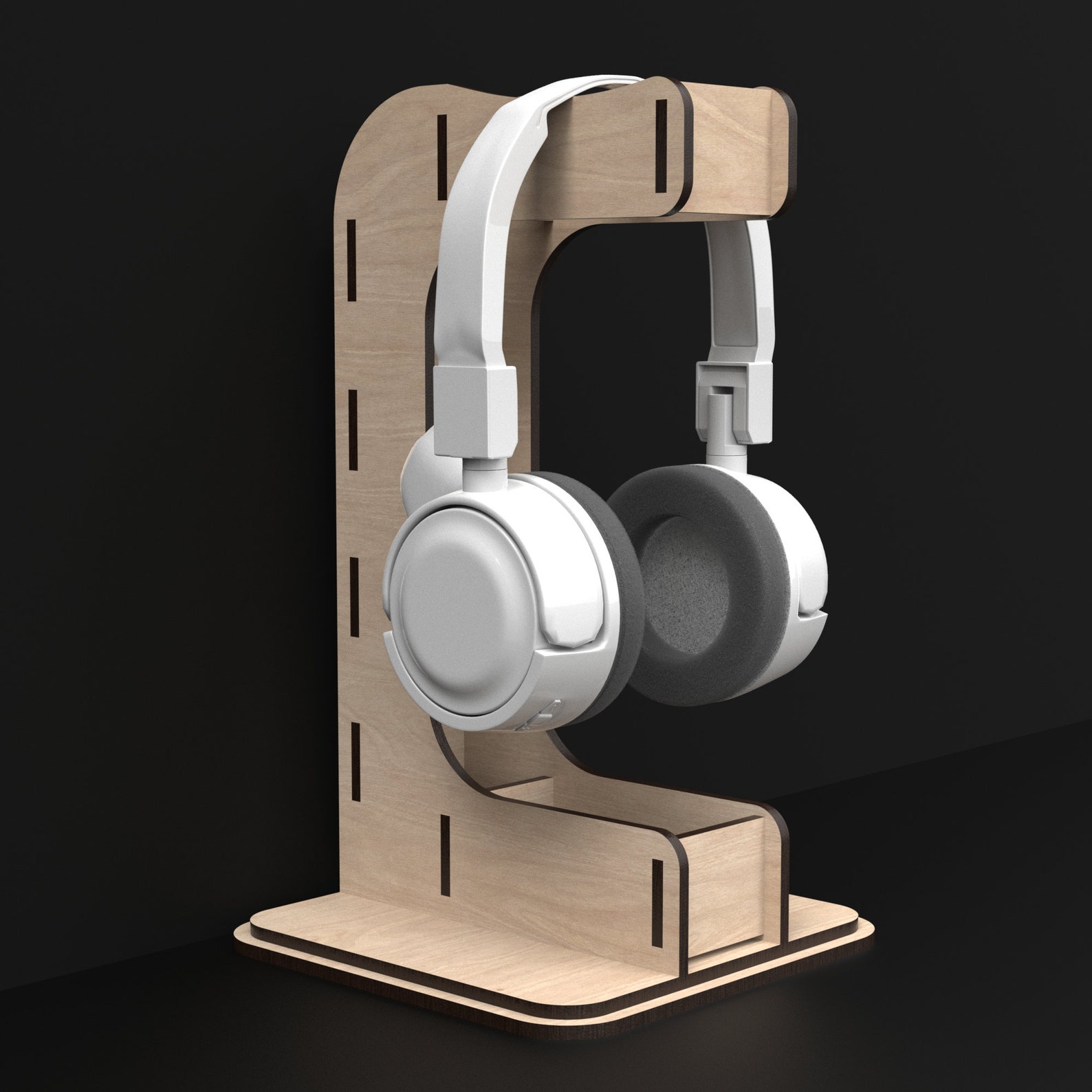 Headphone Stand Svg Laser Cutting Files - Headphone Holder - Headset ...