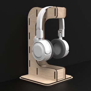 Headphone Stand Svg Laser Cutting Files - Headphone Holder - Headset ...