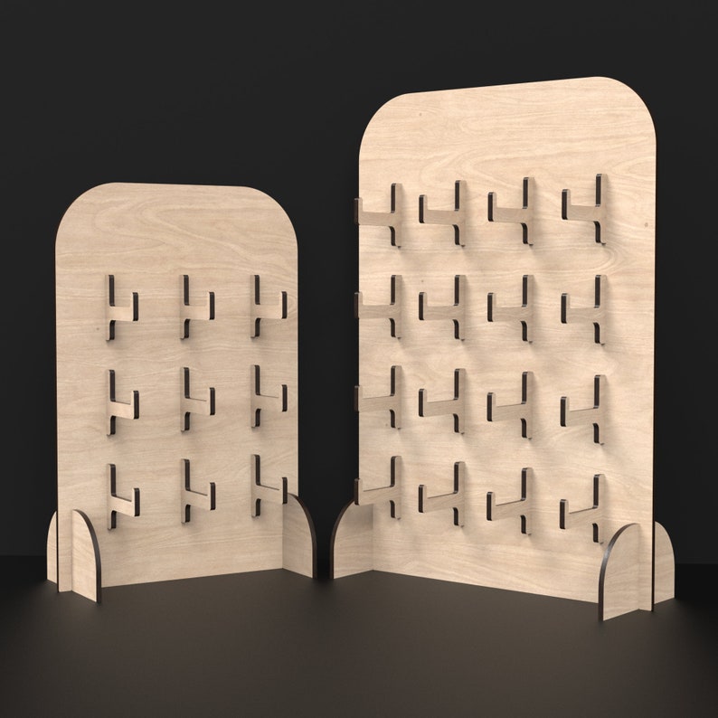 4 Keyring Stands With 2 Different Sizes and Styles, Keychain Stands Can ...