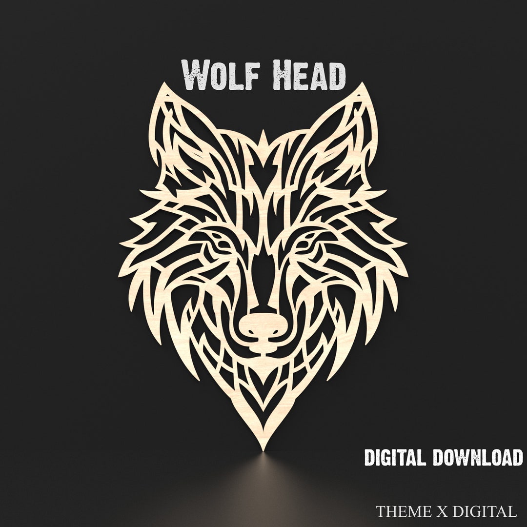 Wolf Svg Laser Cut Files for Glowforge, Xtool, Omtech, Lightburn, Laser ...