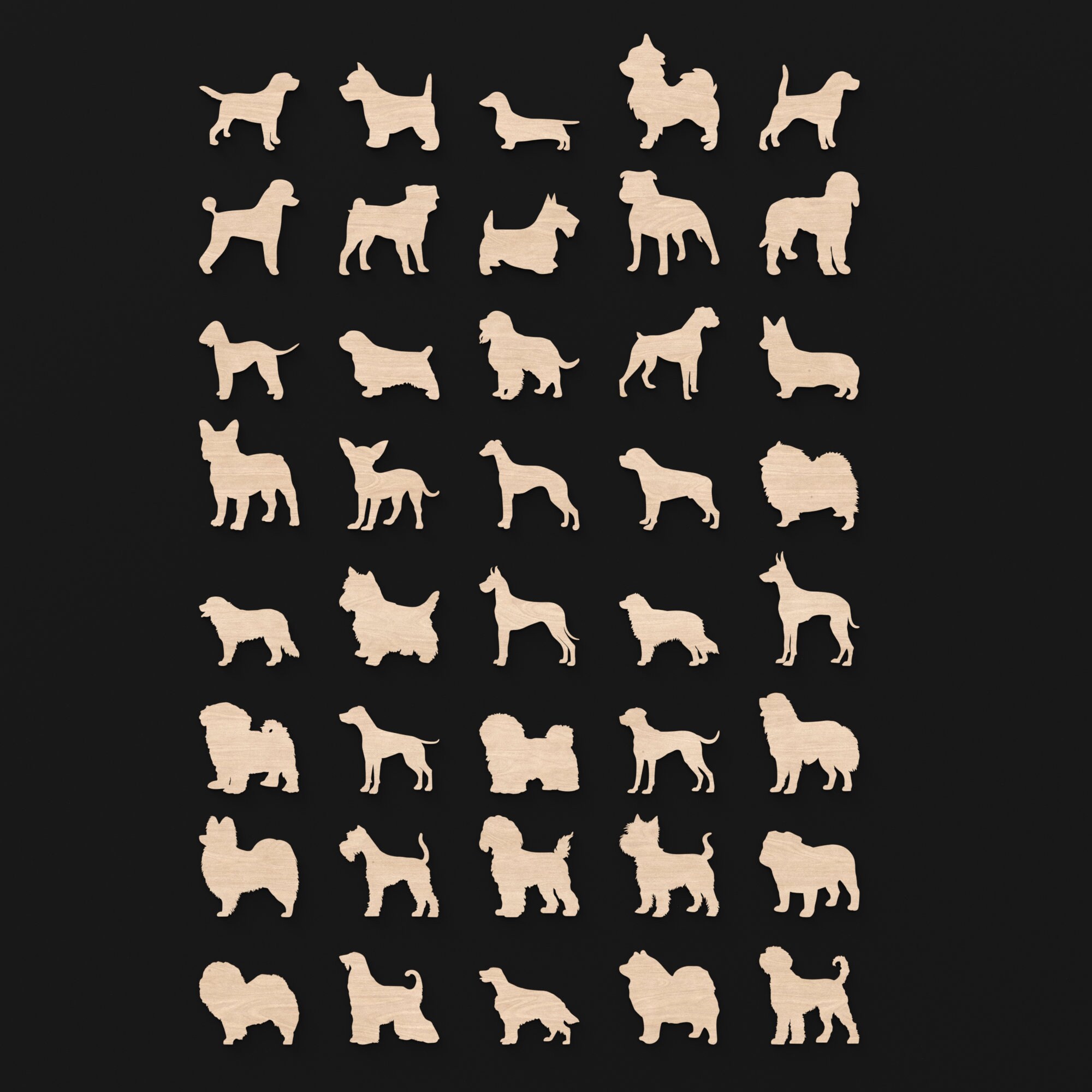 80 Custom Dog Svg Bundle Laser Cutting Files - Dog Breed Svg & Dog ...