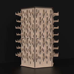 Hexagon Keychain Display Stand Svg Laser Cutting Files - Perfect for ...