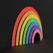 7 Layer Rainbow Svg Laser Cut Files - Retro Rainbow Svg File for Laser ...