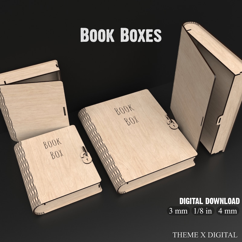 Fake Book Box Storage 3d - Etsy New Zealand