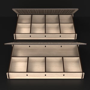 Stash Box Svg Laser Cutting Files, Dice Box Laser Cut Files, Memory Box ...