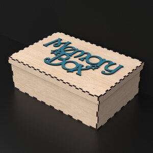 Christmas Eve Box With Topper Laser Cutting Files, Laser Cut Memory Box ...