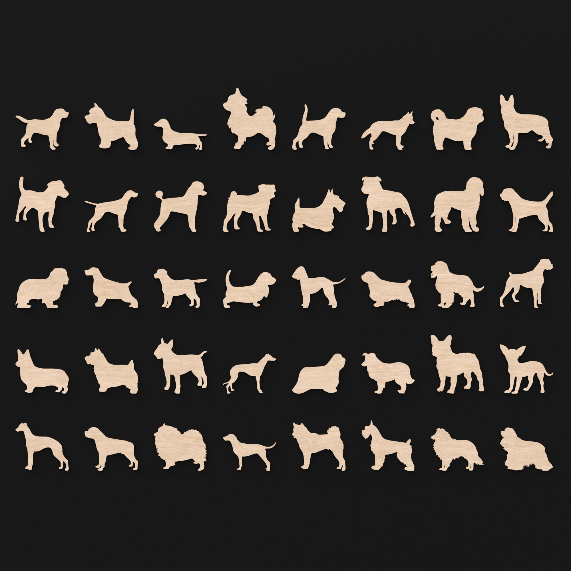 80 Custom Dog Svg Bundle Laser Cutting Files - Dog Breed Svg & Dog ...