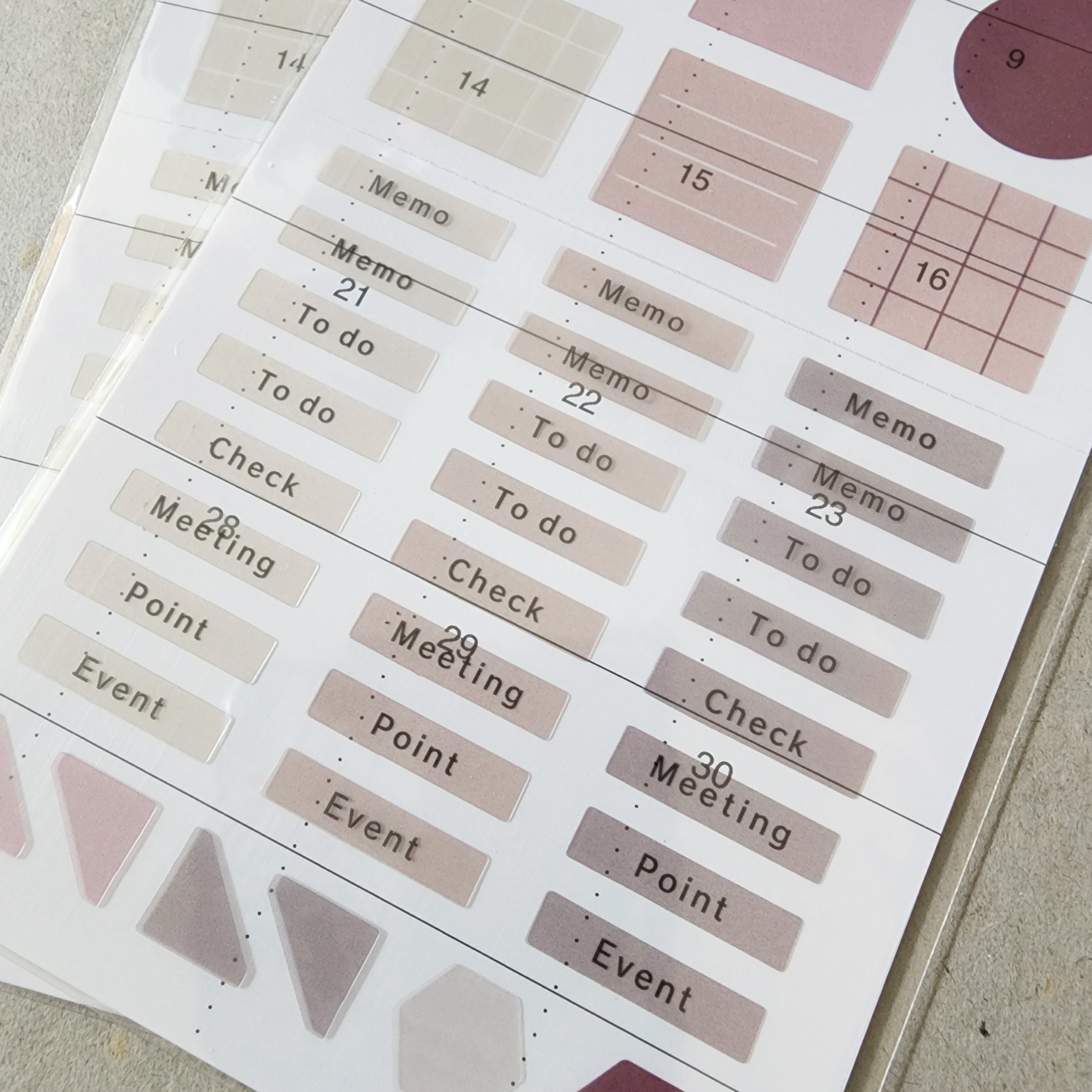 Pastel Sticker Design Aesthetic Planner Sticky Note Journal - Etsy Hong ...