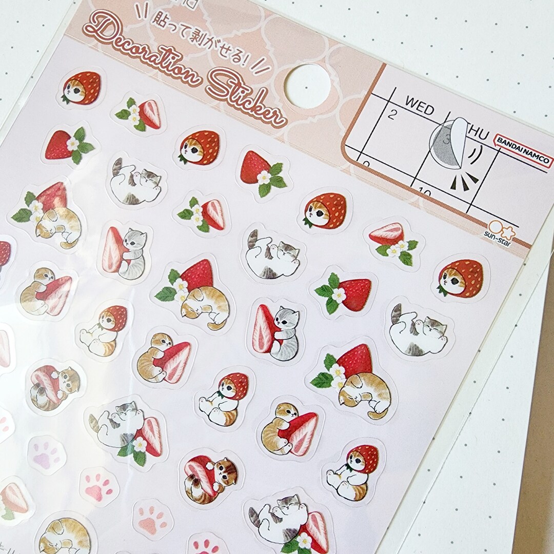 Cat in Hat Japan Sticker Cute Cat With Shark Sticker Sheet - Etsy Hong Kong