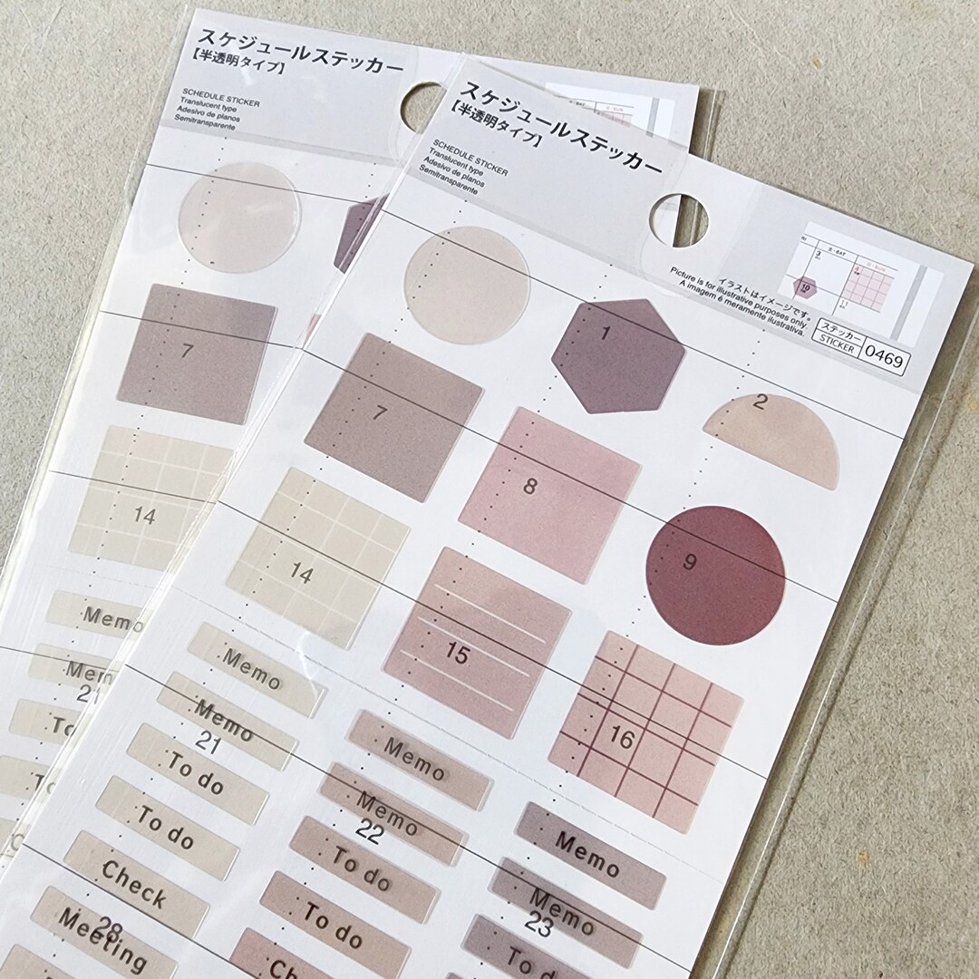 Pastel Sticker Design Aesthetic Planner Sticky Note Journal - Etsy Hong ...