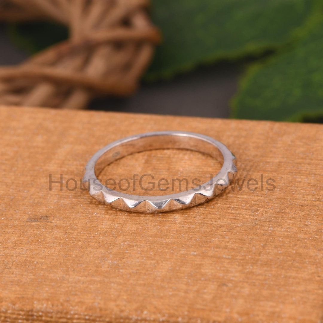 Eternity Rings, Pyramid Rings, Fine 925 Sterling Silver Ring, Midi Rings, Promise Ring ...