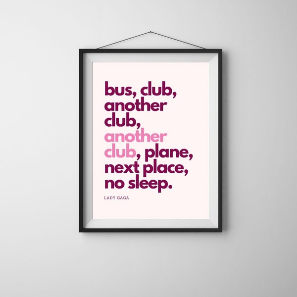 Lady Gaga Club Club Another Club - Etsy