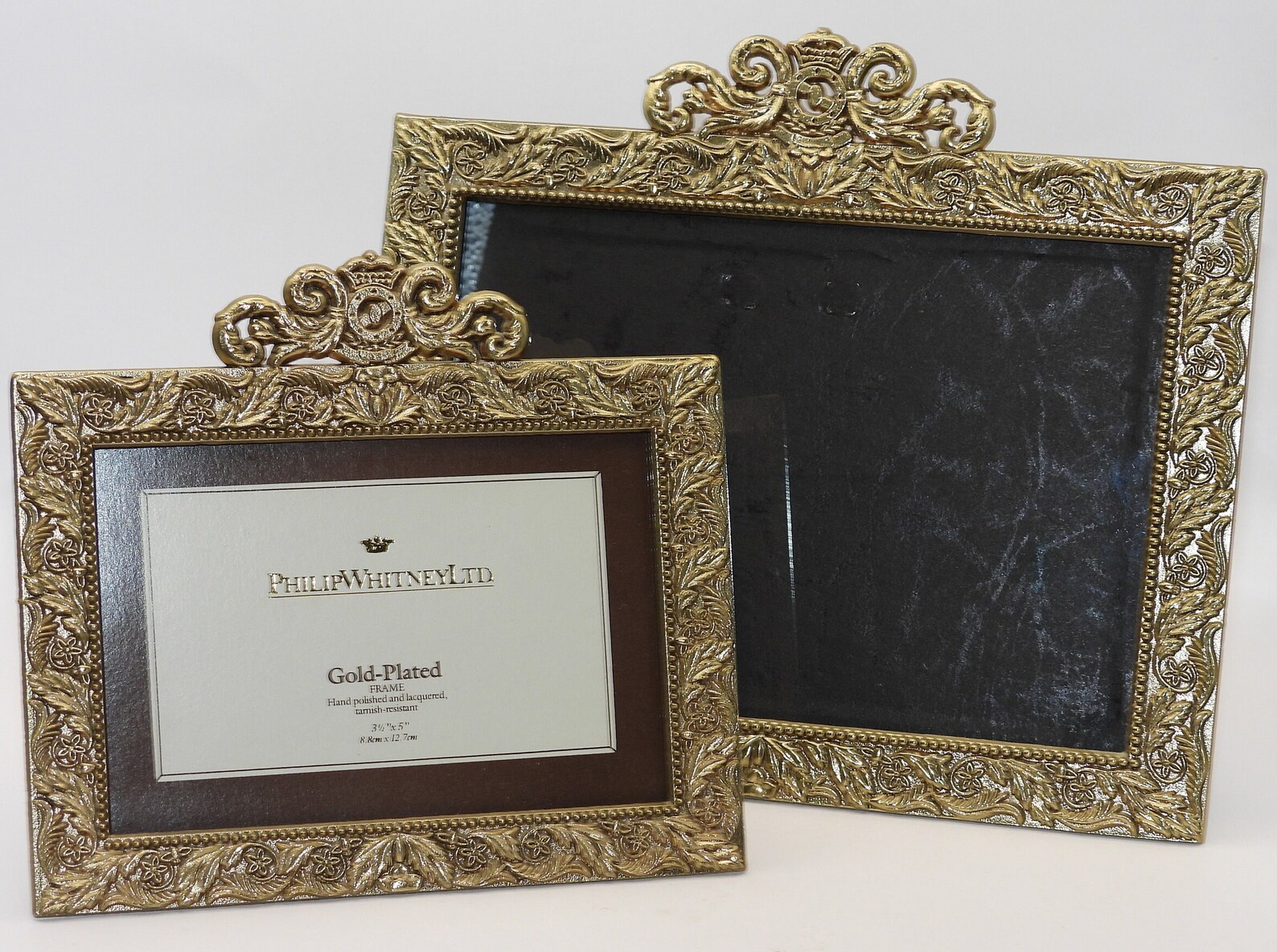 2-pc Gold Plated Photo Frames - Etsy