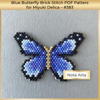 Butterfly Beaded Pattern PDF Brick Stitch - Etsy