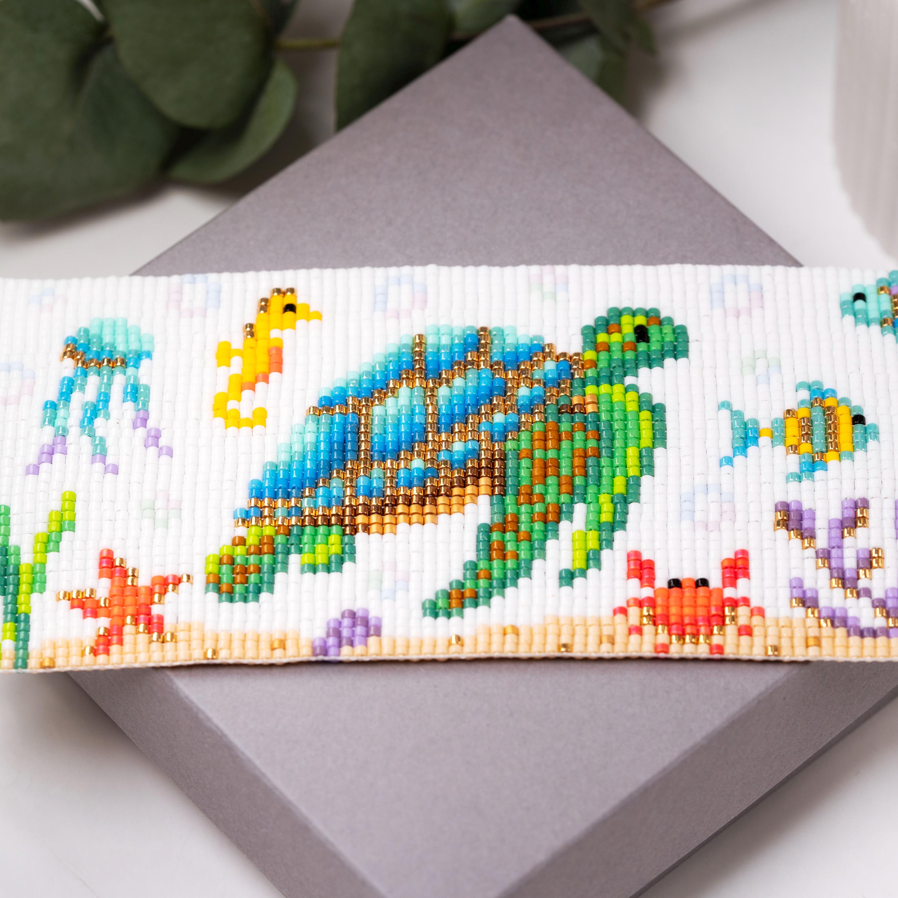 Beaded Marine Life Loom Bracelet PDF Pattern for Miyuki Delica 11/0, NA ...