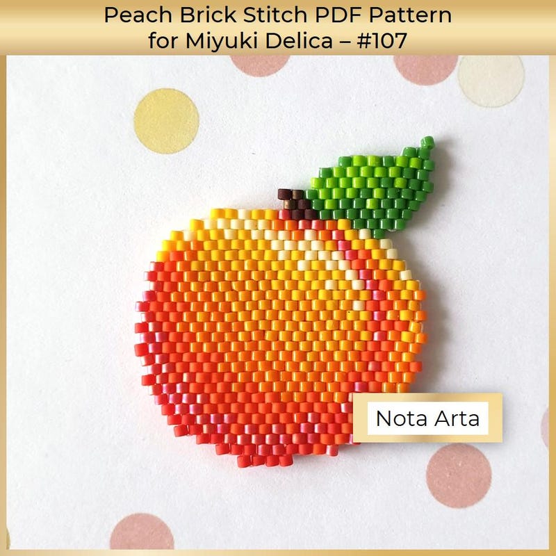 Seed Bead Peach Pattern - Etsy