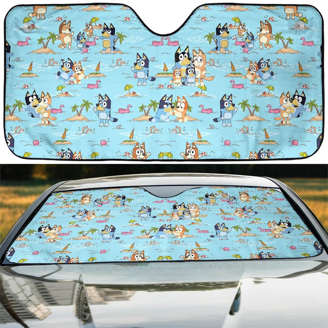 Bluey Hawaiian Pattern Car Seat Cover Full Set Bluey Hawaiian - Etsy