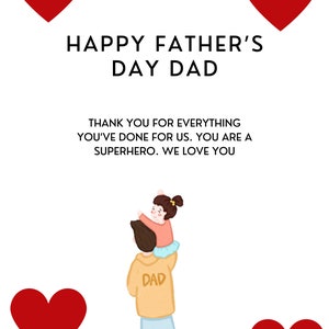 CANVA Template Happy Father's Day - 5 X 7 Editable and Printable Copy ...