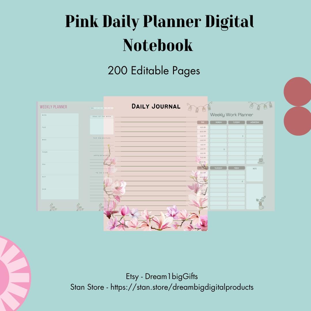 Ultimate Printable Planner Bundle | 2025 Calendar, Daily & Weekly ...