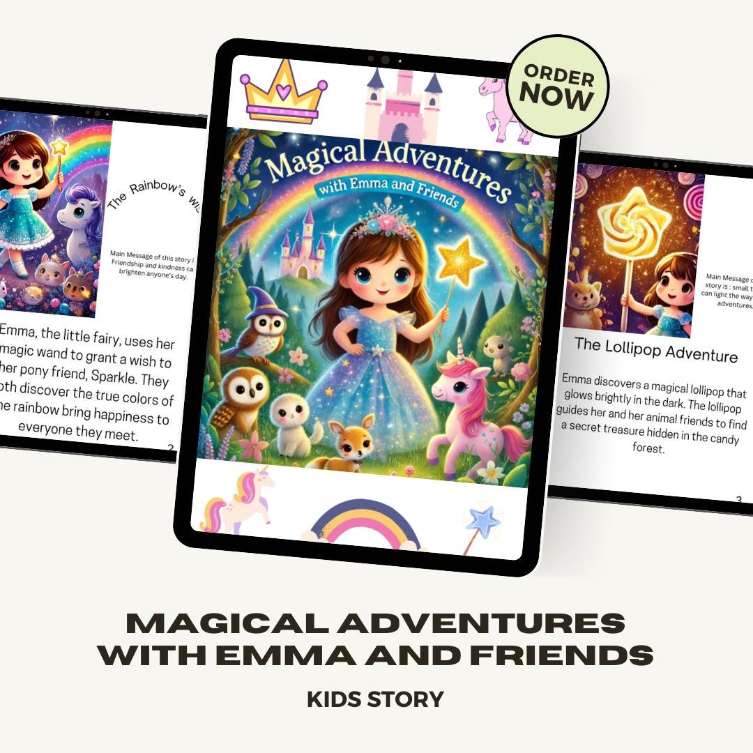 Kids Story - Ebooks, Editable, Printable Copy Template, Kids - Etsy