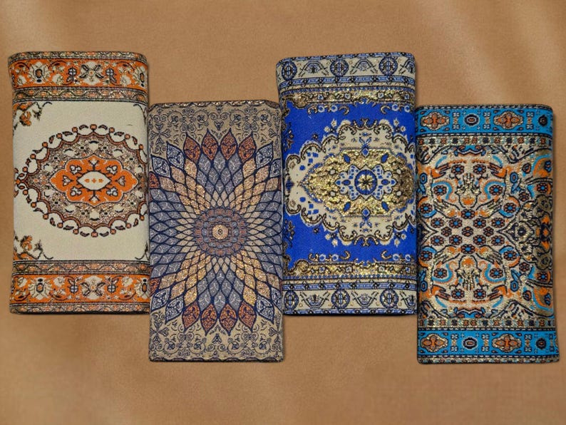 Boho Wallet for Women, Bohemian Wallet With Turkish Carpet Pattern ...