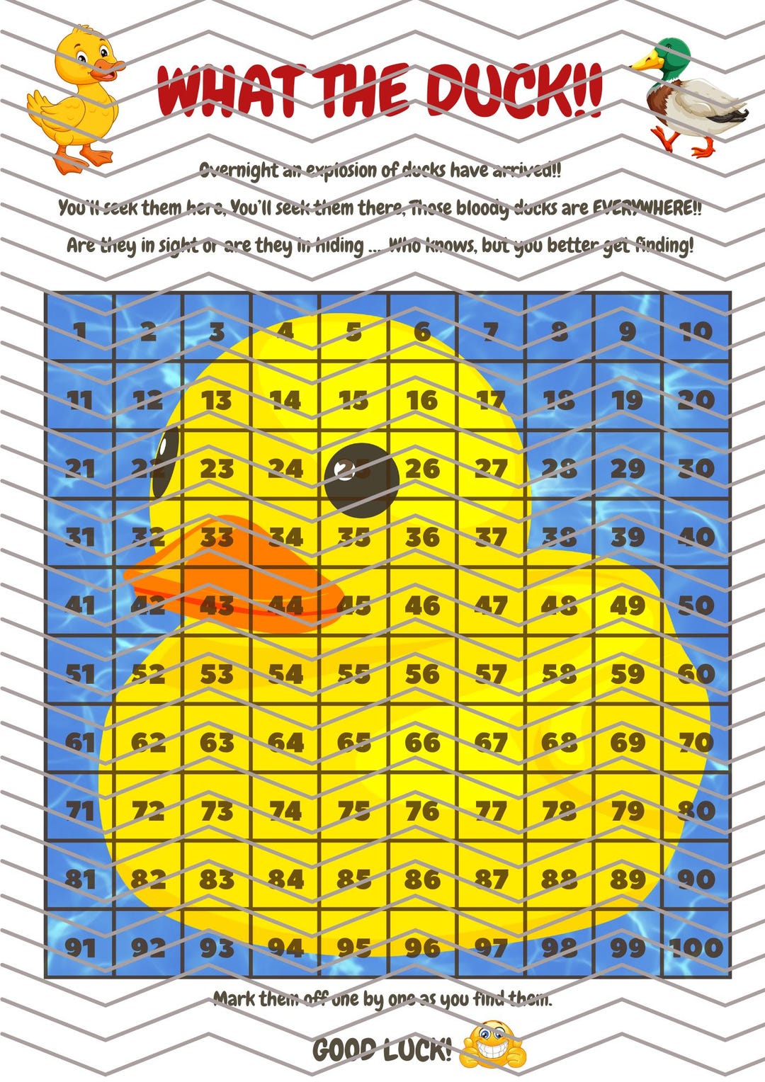 Hidden Duck Game (digital Download) - Etsy