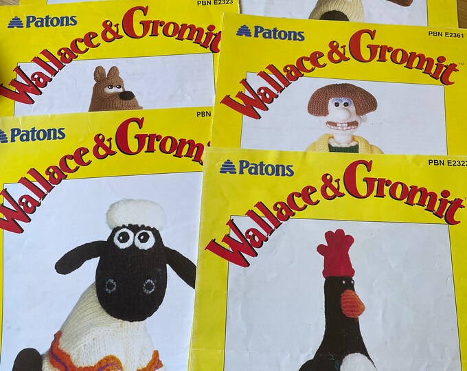 Wallace & Gromit Vintage Knitting Patterns by Alan Dart - Etsy