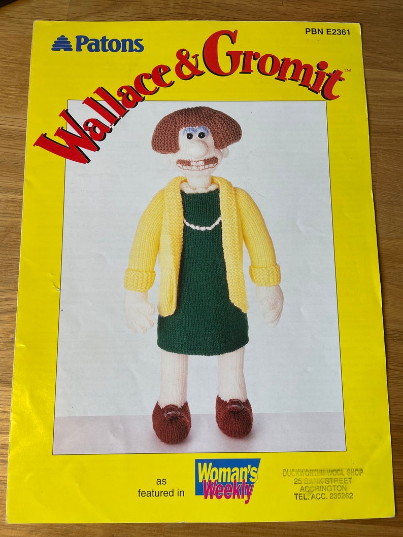 Wallace & Gromit Vintage Knitting Patterns de Alan Dart - Etsy México