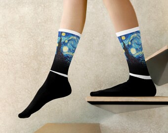 Starry Night Socks - Etsy