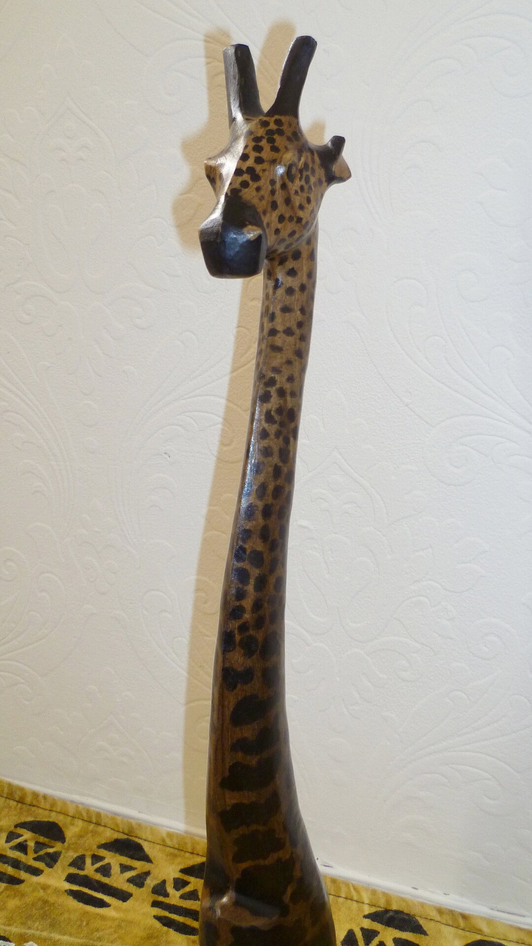 Giraffe Head Small, Solid Mukwa Wood, African Art Carving, Home Decor ...