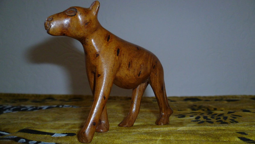 Hyena, Solid Mukwa Wood, African Art Carving, Home Decor - Etsy