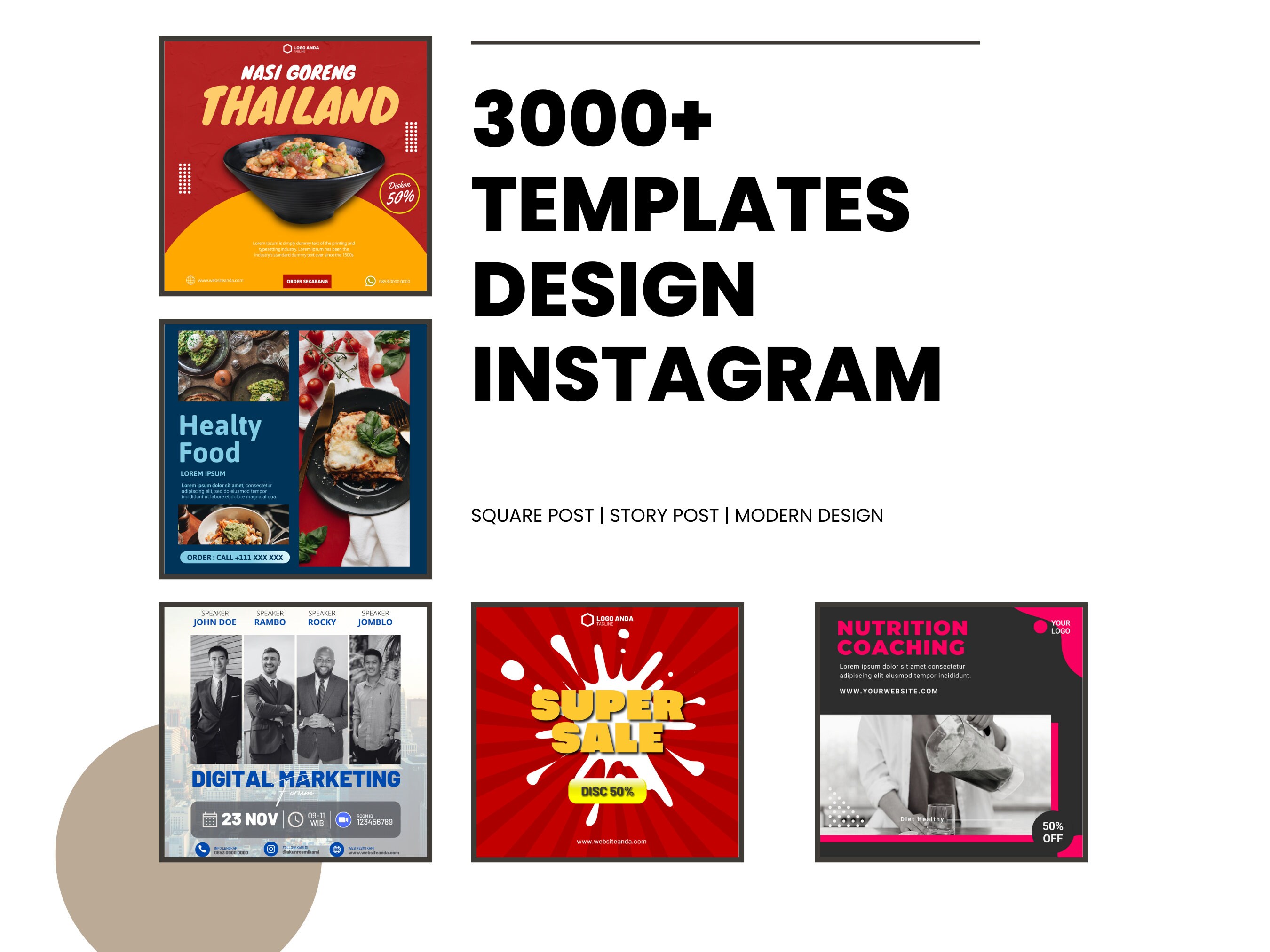 Instaspark: Inspiring Instagram Templates for Captivating Visuals - Etsy