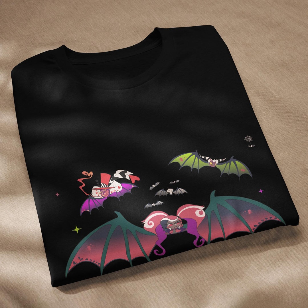 Hazbin Hotel Eco Shirt, Hazbin Bats Special Edition, Velvette Bat ...