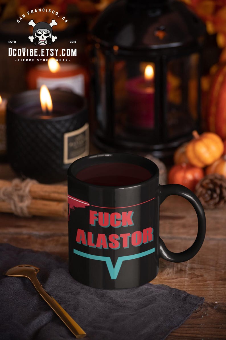 Vox Fuck Alastor Mug Fan Art Vox's Mug Alastor Fanart Tea Cup TV Demon ...