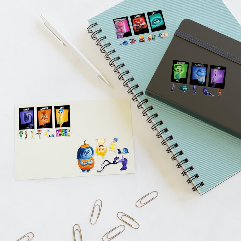 Inside Out 29 Sticker Sheet, Disney Pixar Emotions Stickers, Birthday ...