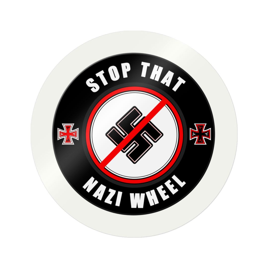 Anti Elon Stickers, Stop That Nazi Wheel Bumper, Anti-tesla Car Decal ...