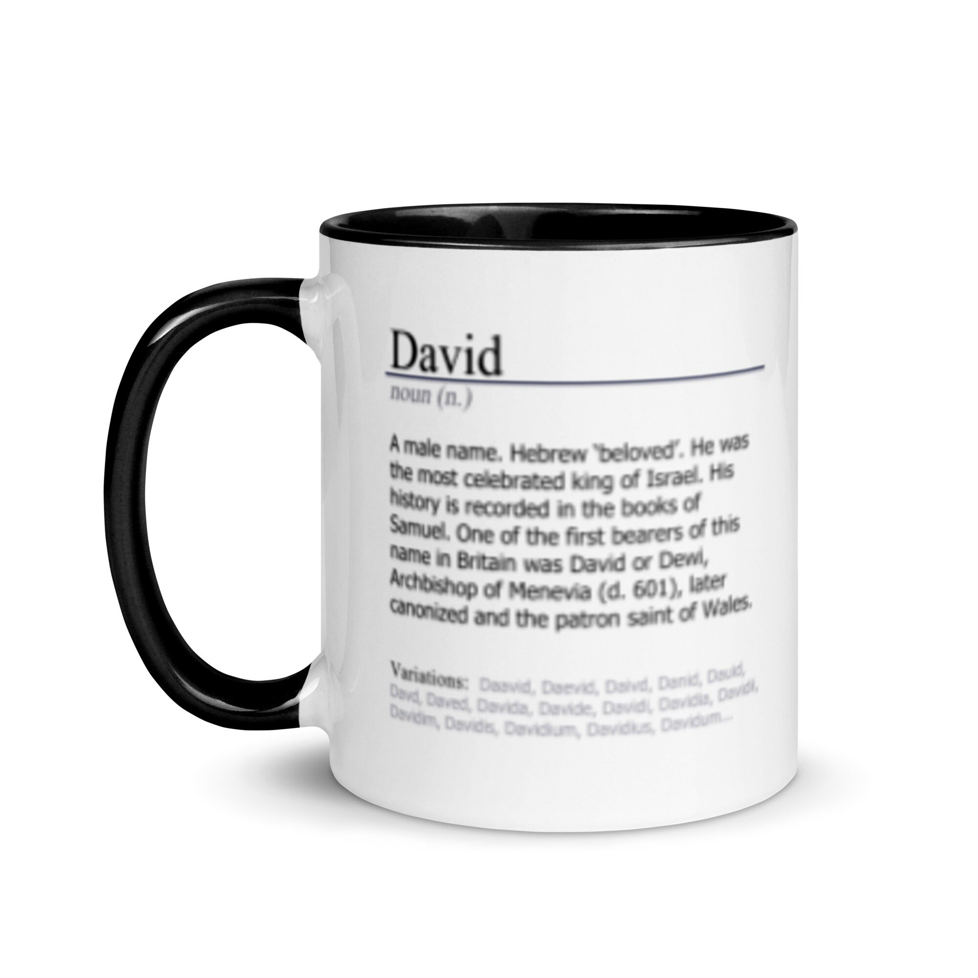 David Names of the World Mugs - Etsy