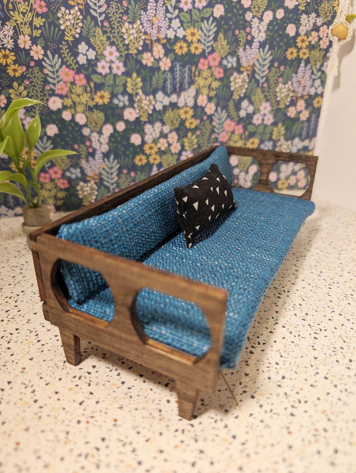 Mid-century Modern Cutout Couch DIY KIT - Miniature 1:12 Scale; Room ...