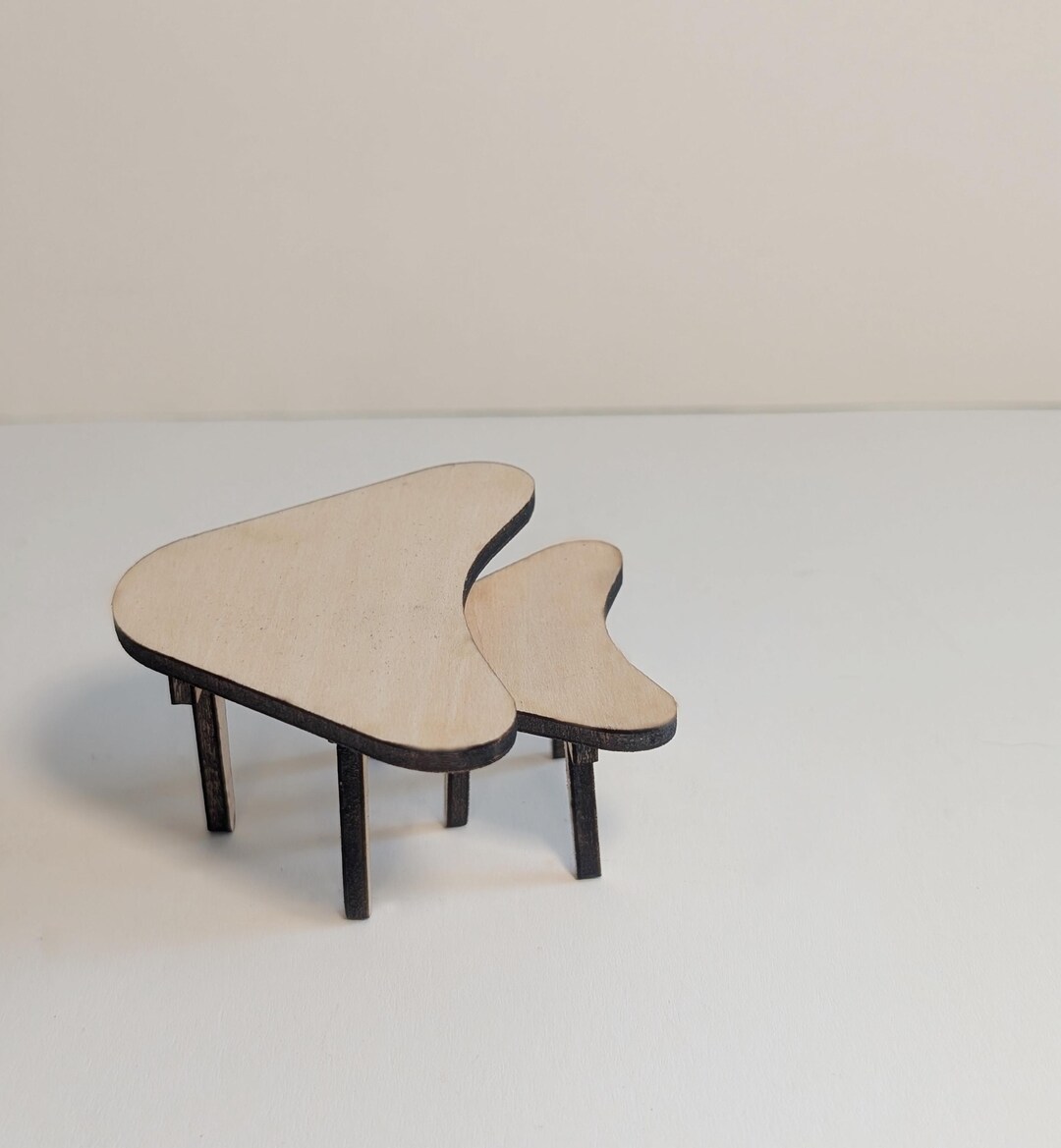 Boomerang Nesting Tables DIY - Miniature 1:12 Scale, Dollhouse ...